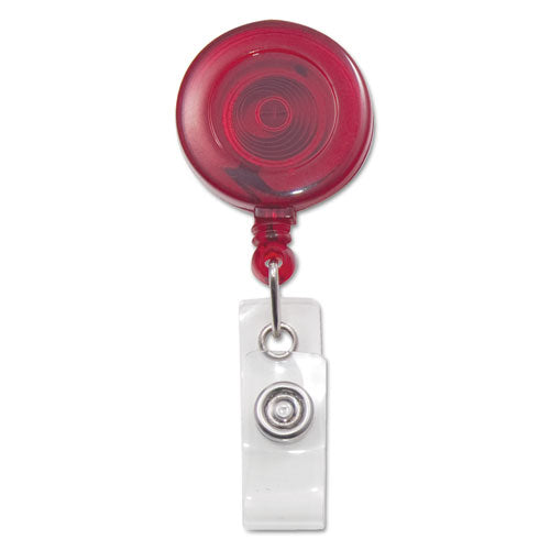 Translucent Retractable Id Card Reel, 34" Extension, Red, 12-pack – The Aerospace Professor ...