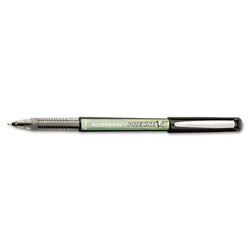 Precise V5 Begreen Stick Roller Ball Pen, 0.5mm, Black Ink-barrel, Doz ...