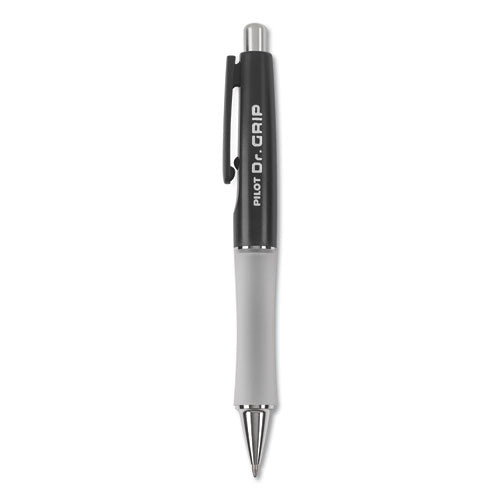 Dr. Grip Retractable Ballpoint Pen, Medium 1mm, Black Ink, Black Barre ...